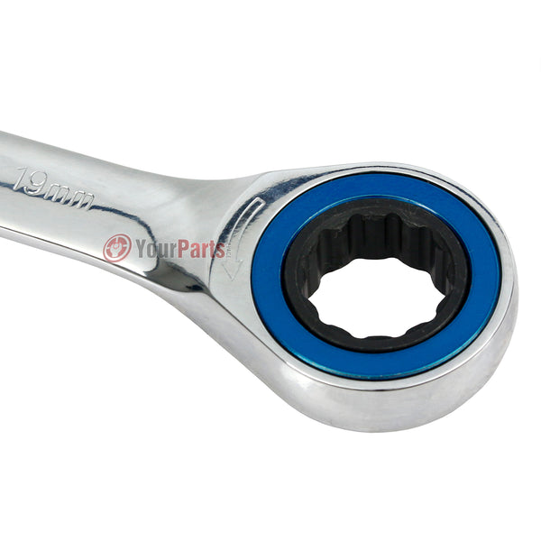 Zero Degree 7 Pc Gearless Ratcheting Wrench Set 12 Point Metric Tight ...