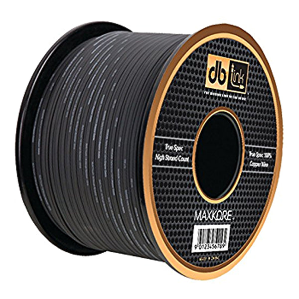 DB Link Black Power Wire 250' 12 Gauge Speaker Wire, 100% Oxygen Free ...